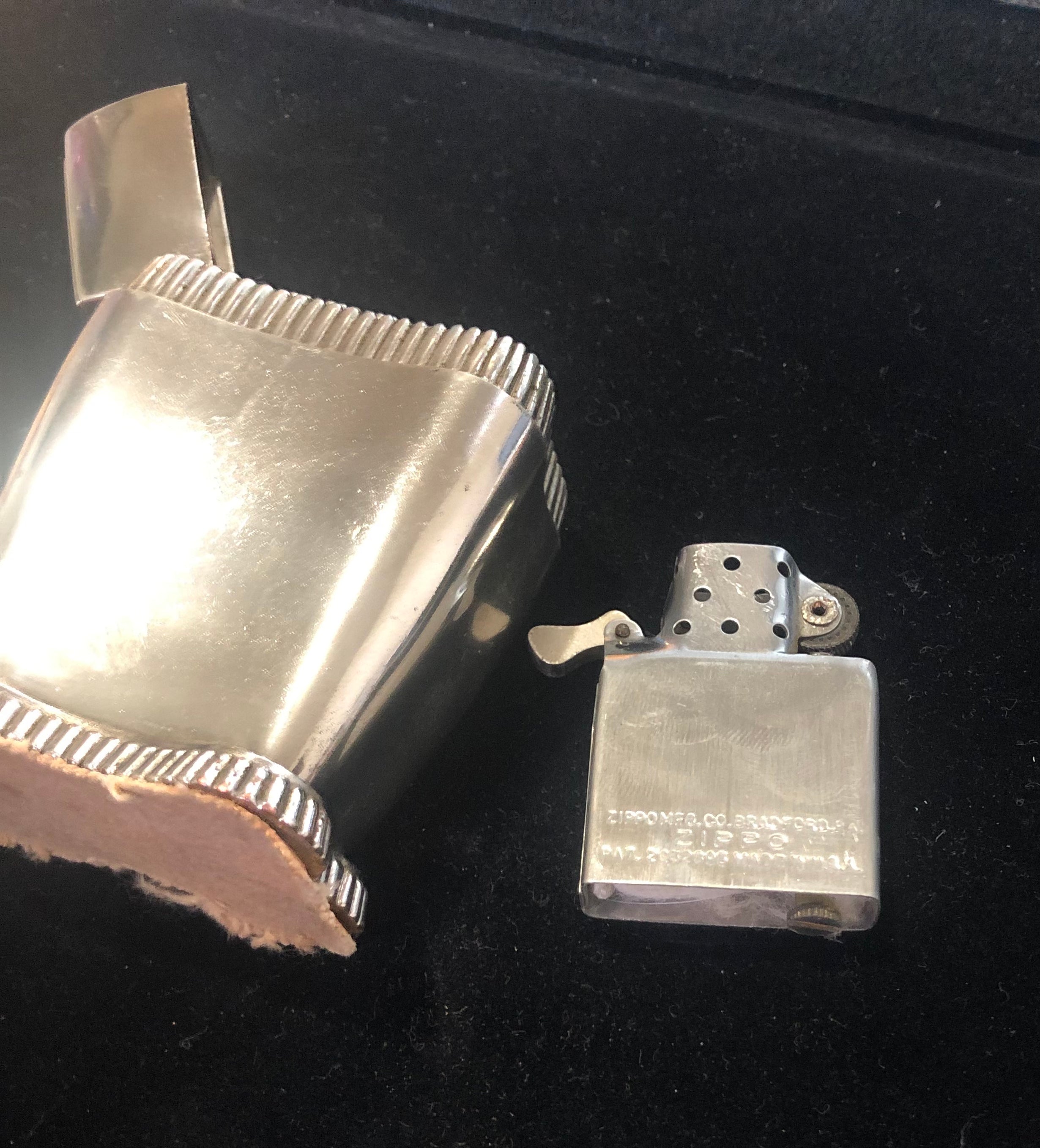 1949-51 Vintage Lady Bradford Zippo Table Lighter — Collectors Flame