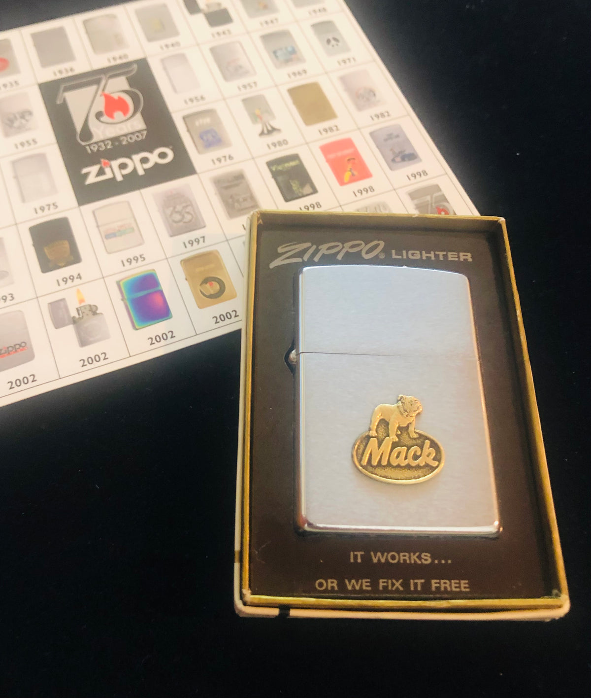 1973 Mack Emblem Vintage Zippo Lighter - Super Clean — Collectors Flame